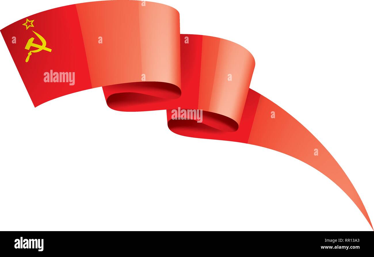 The red flag of the USSR. Vector illustration on white background Stock ...