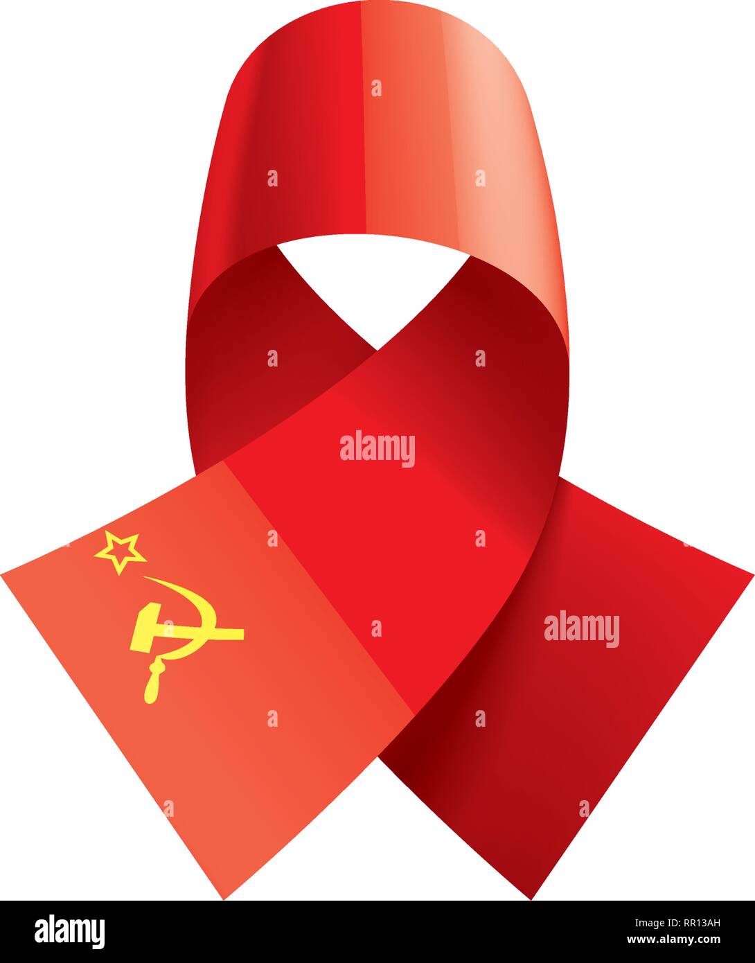 The red flag of the USSR. Vector illustration on white background Stock ...