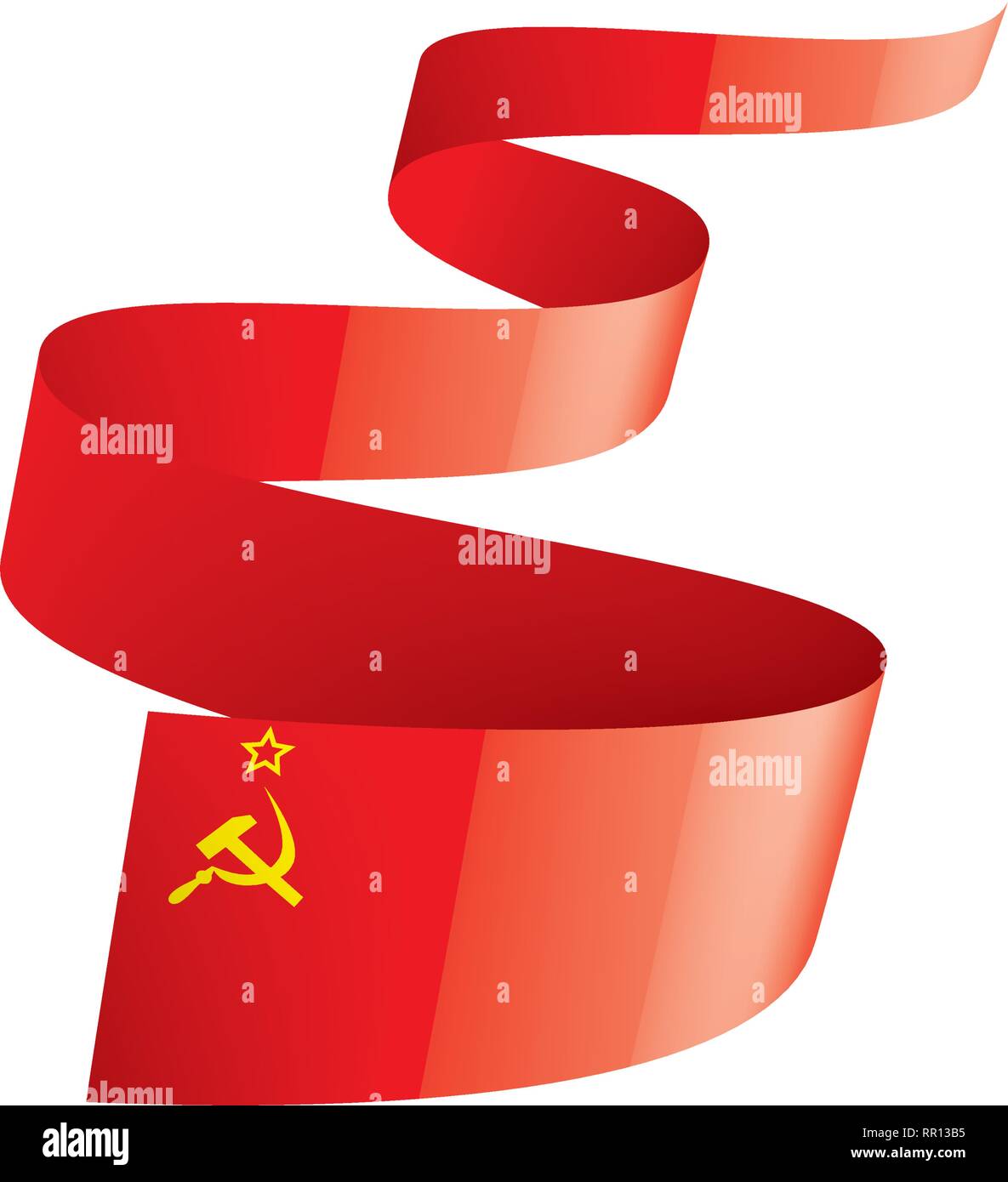 The red flag of the USSR. Vector illustration on white background Stock ...