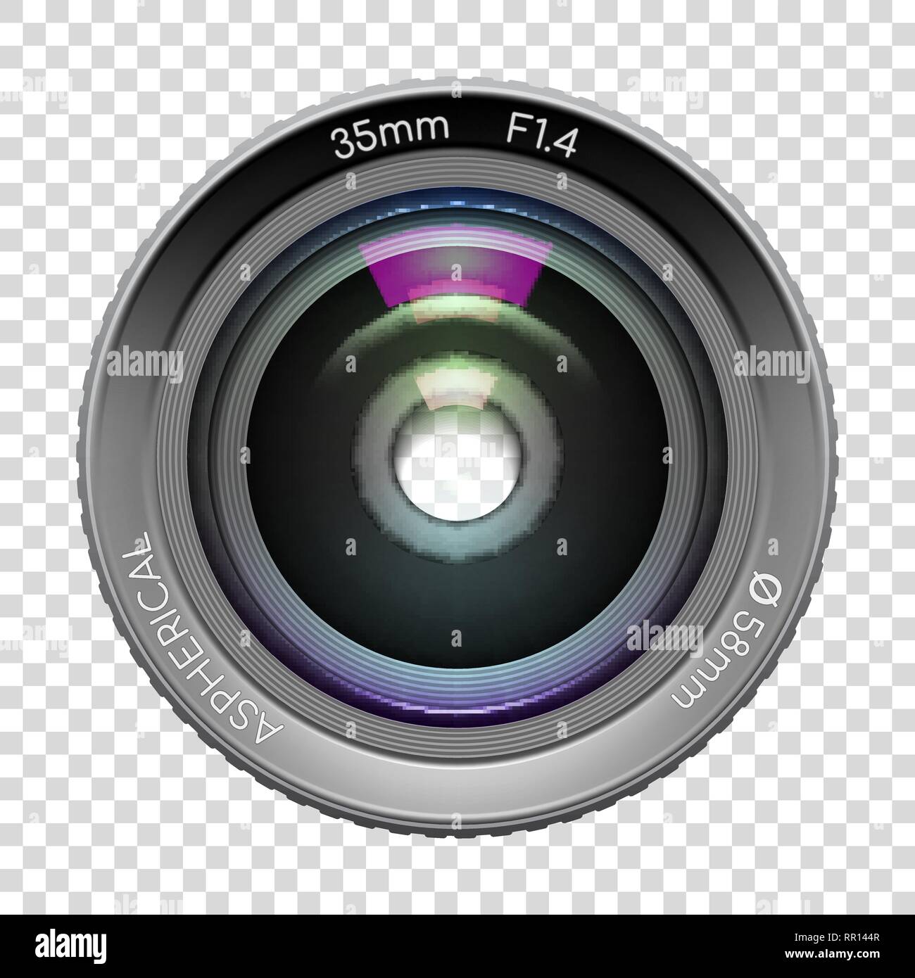 Video Camera Lens Vector
