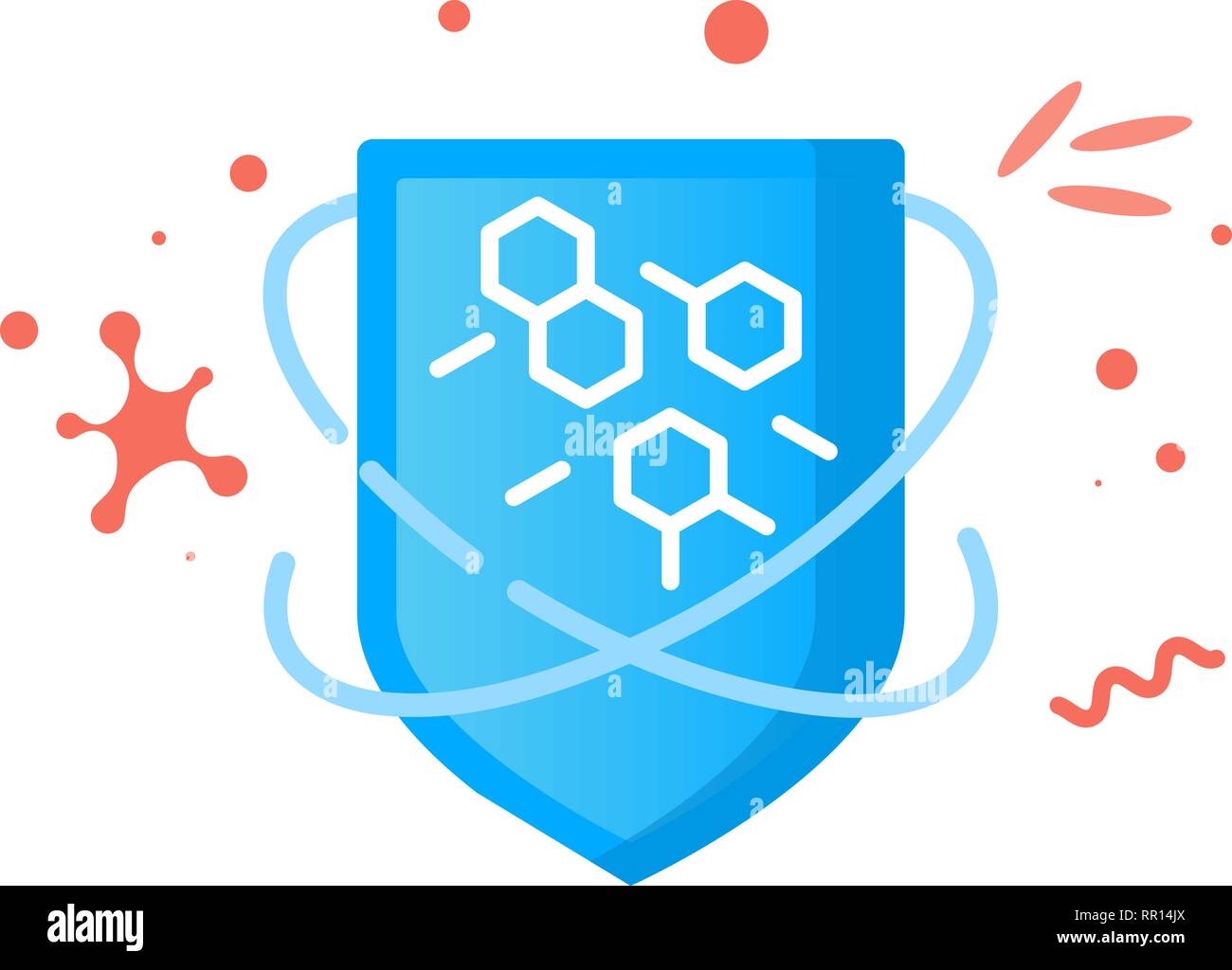 Immunity system logo template. Human immune system vector design Stock ...