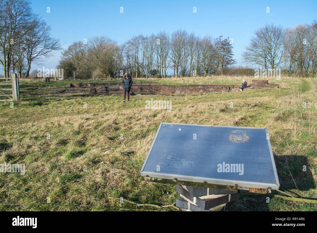 Information sign by the ruins of the Swannington Incline Engine House ...