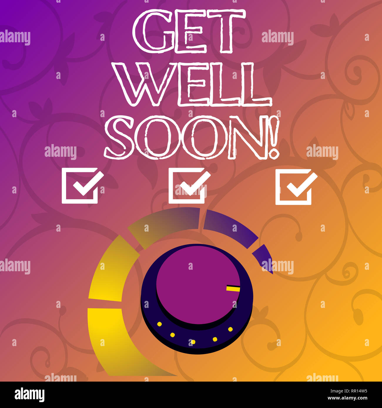 Get well soon card and hand hi-res stock photography and images - Alamy