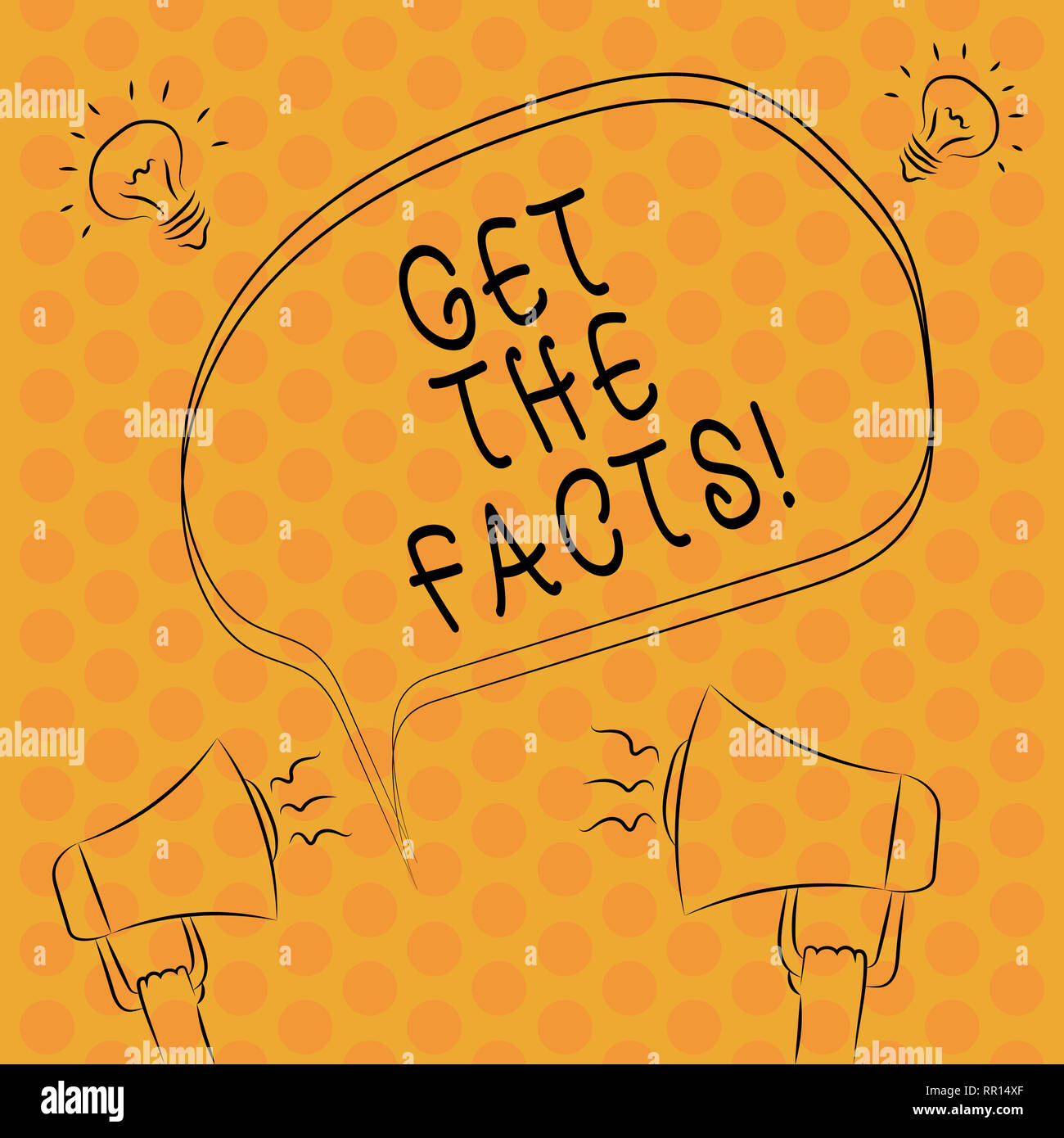 Writing note showingGet The Facts. Business photo showcasing Look for ...