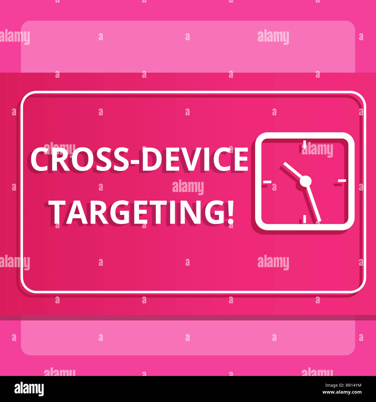 Writing note showing Cross Device Targeting. Business photo showcasing ...