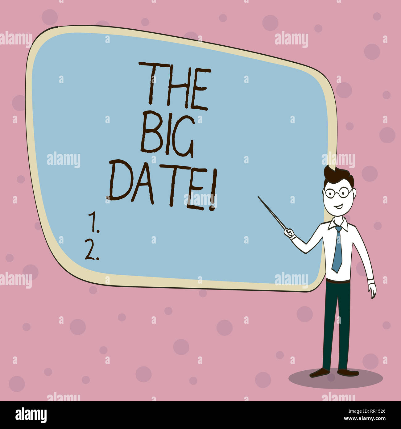 Handwriting text The Big Date. Concept meaning Important day for a ...