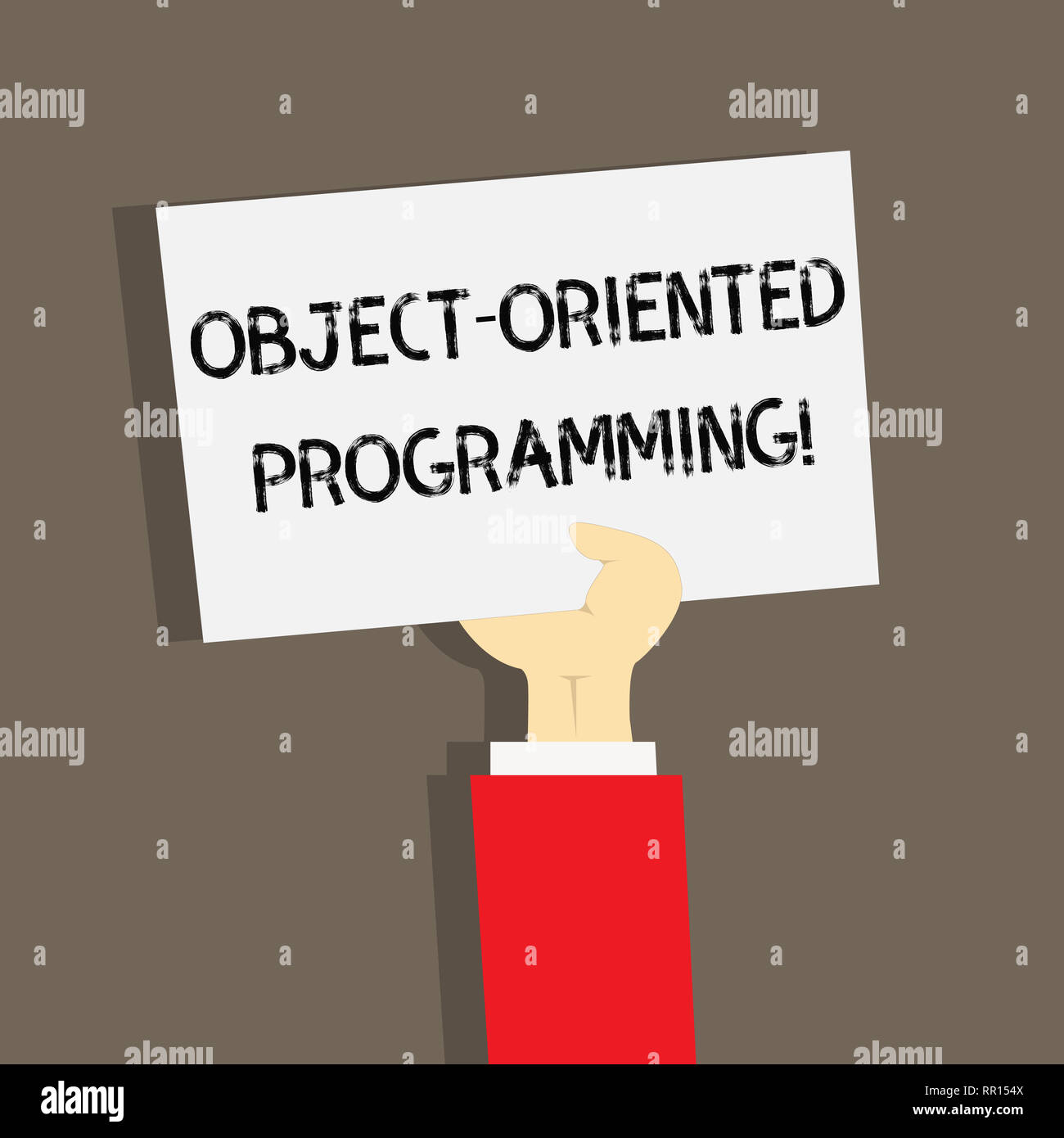 Word Writing Text Object Oriented Programming Business Concept For Language Model Objects