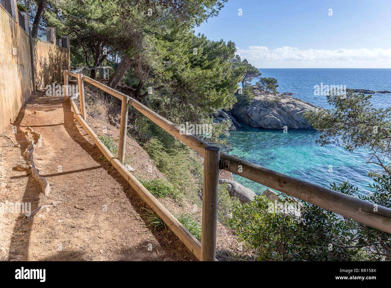 Cami de Ronda, a Coastal Path along Costa Brava, Catalonia Stock Photo ...