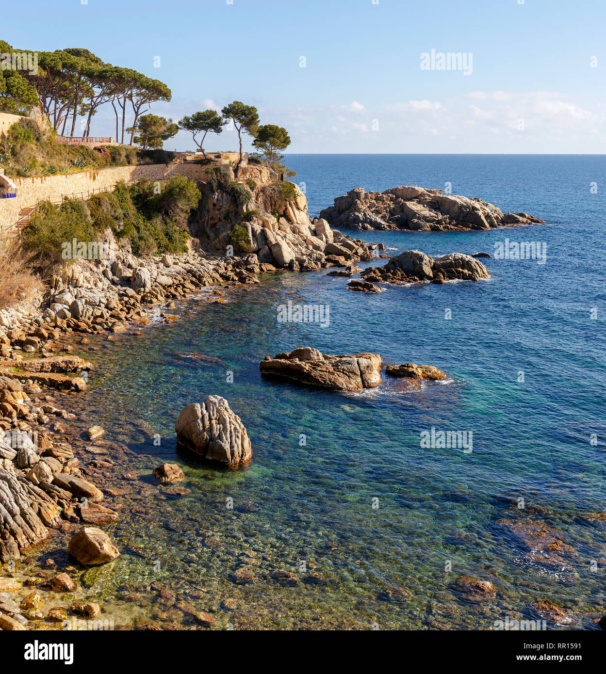 Beautiful corner in Costa Brava, Catalonia Stock Photo - Alamy
