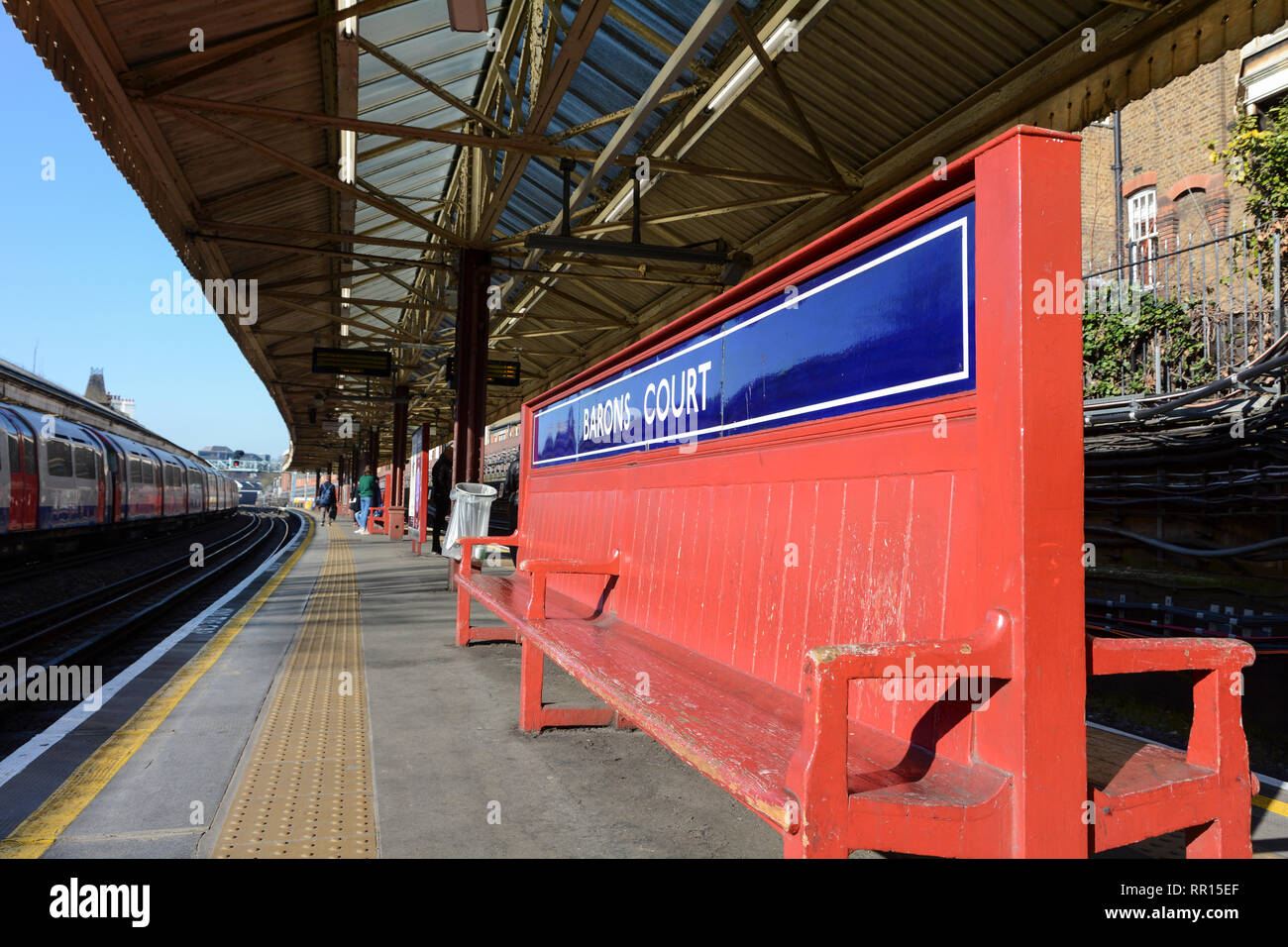 Barons Court underground station on the District and Piccadilly Lines ...