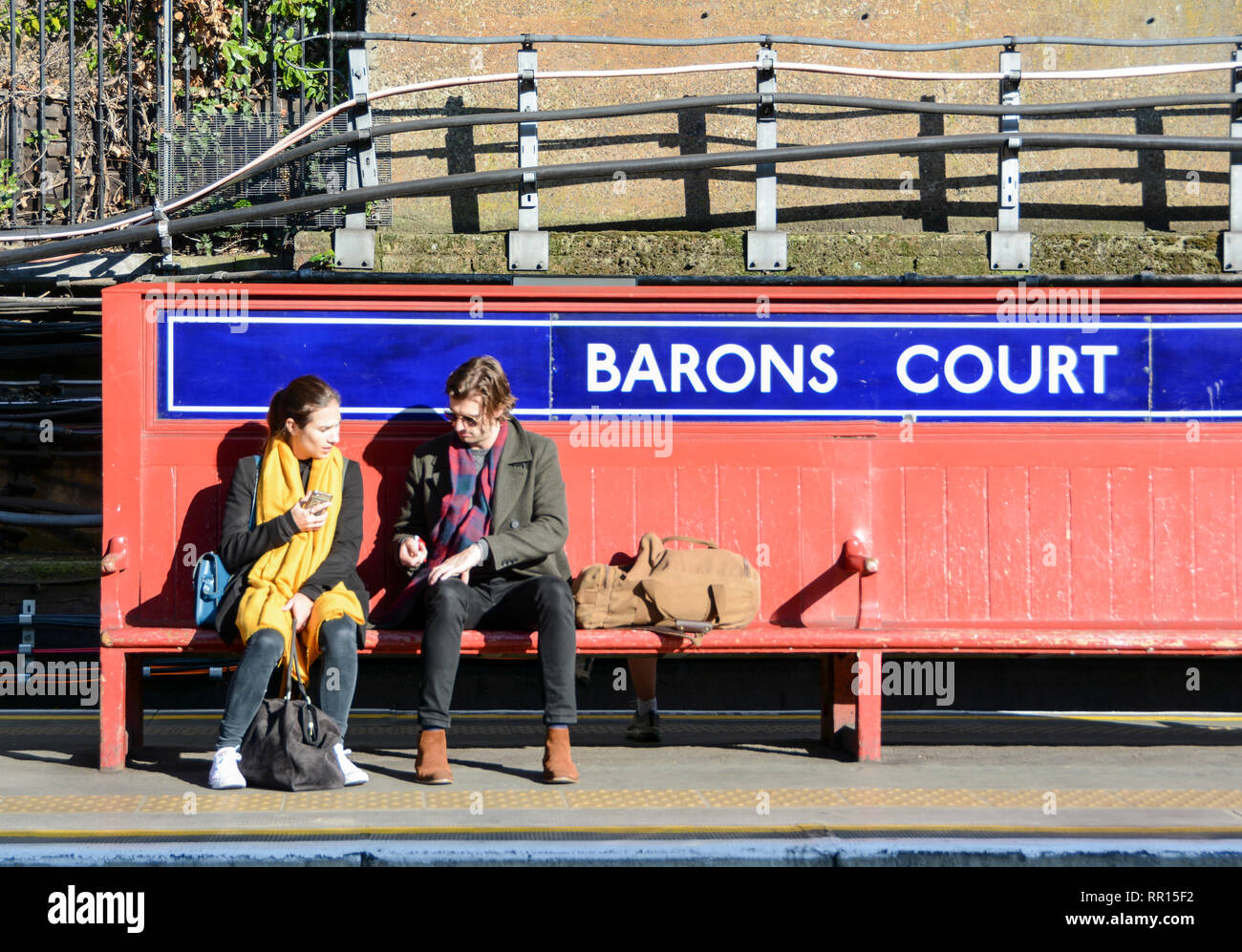 Barons Court underground station on the District and Piccadilly Lines ...