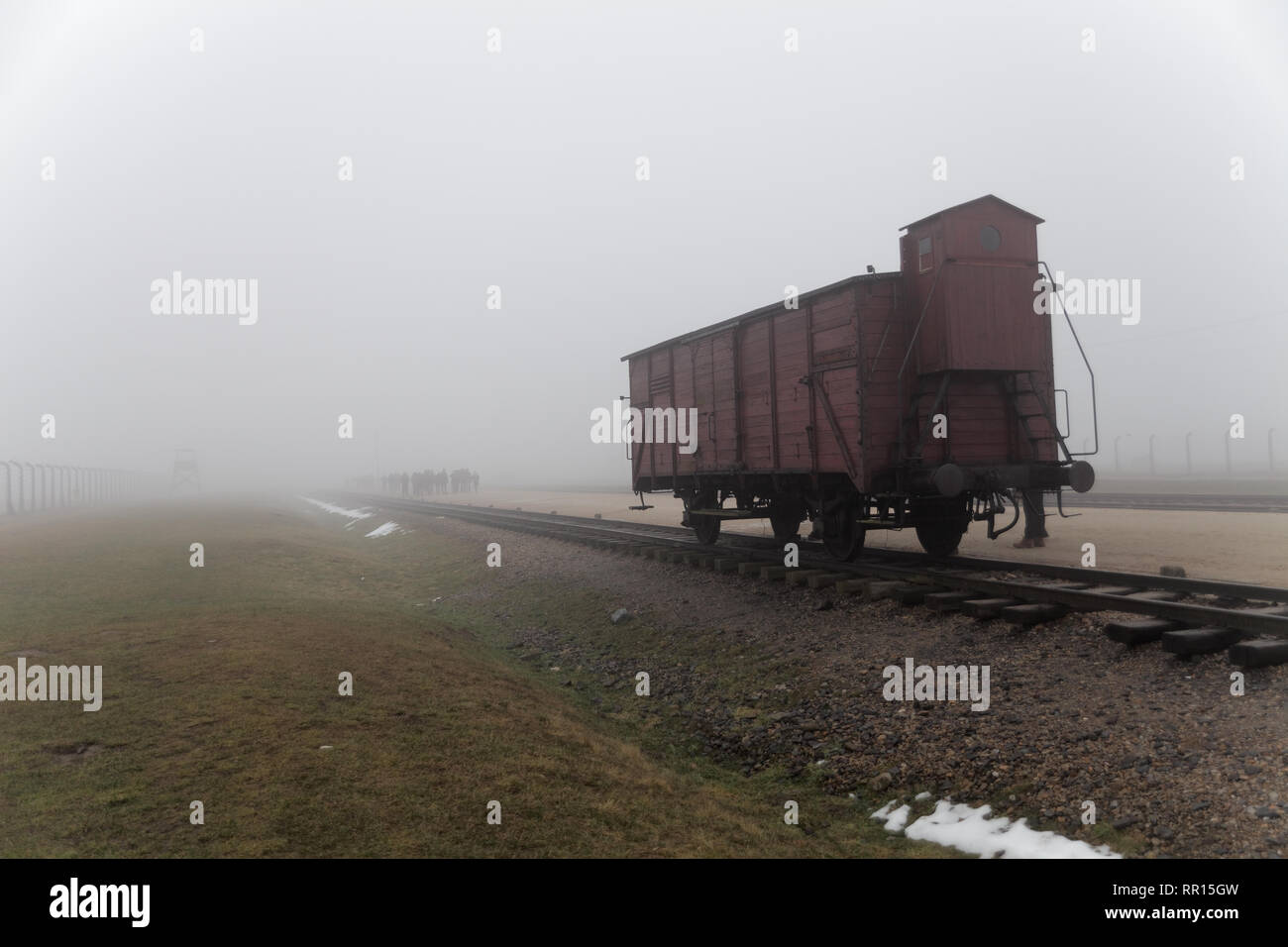 Transport Train to Auschwitz II Birkenau Concetration Camp. Railway ...