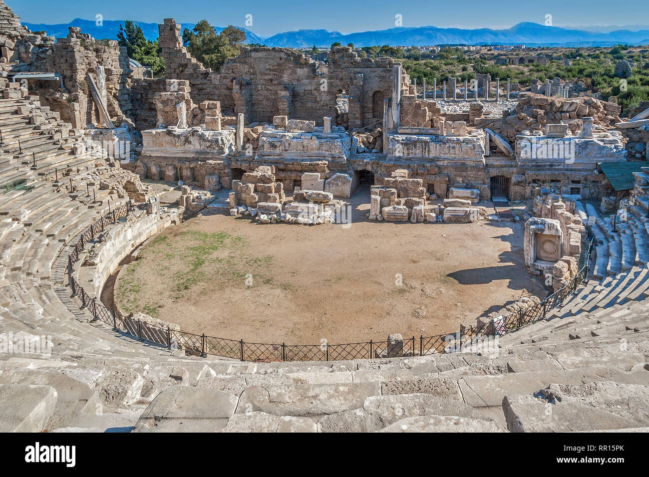 Amphitheatre, Side, Turkey Stock Photo - Alamy