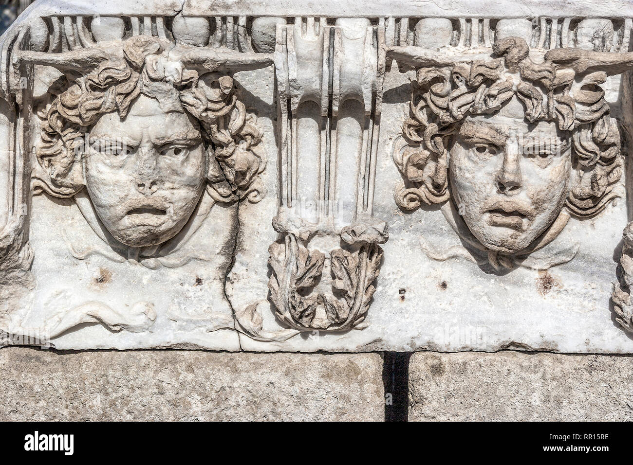 Sarcophagus, Side Museum, Side, Turkey Stock Photo - Alamy