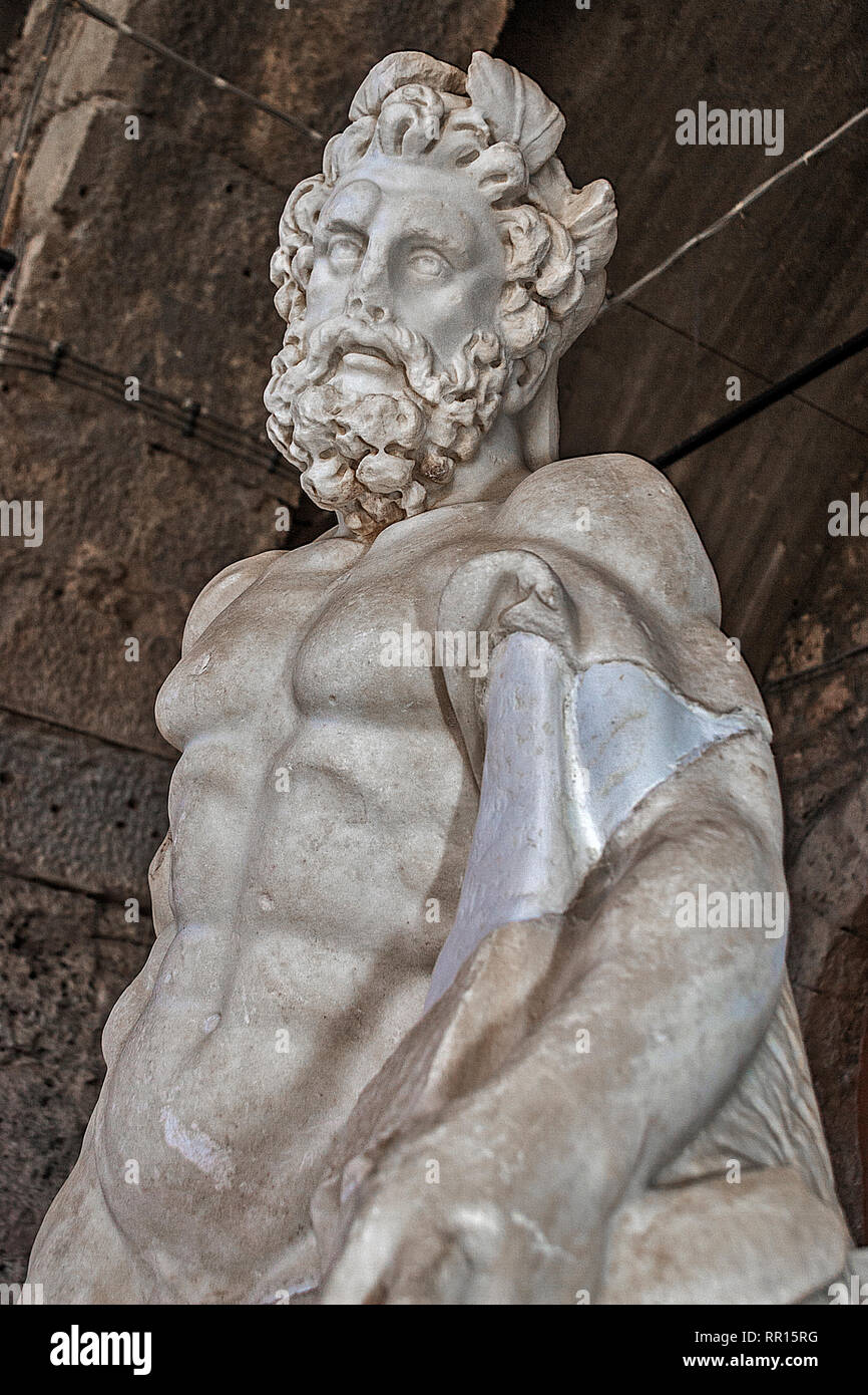 Statue Of Hercules, Side Museum, Side, Turkey Stock Photo - Alamy