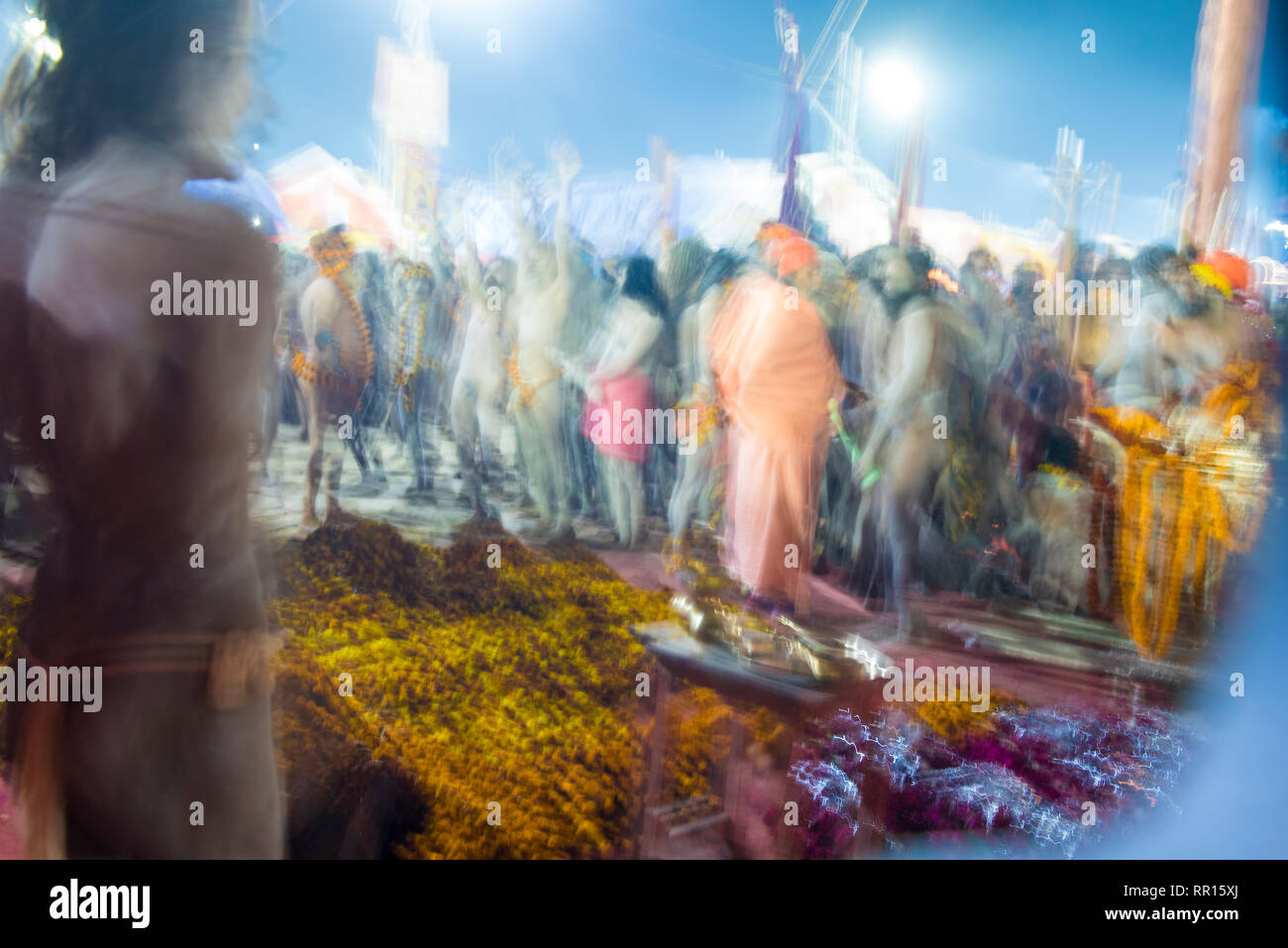 Naga sadhu bath hi-res stock photography and images - Alamy