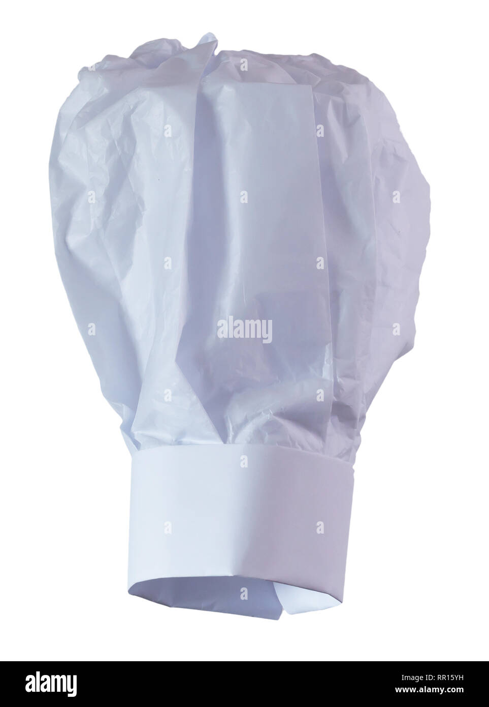 Chefs hat object on a white isolated background Stock Photo - Alamy