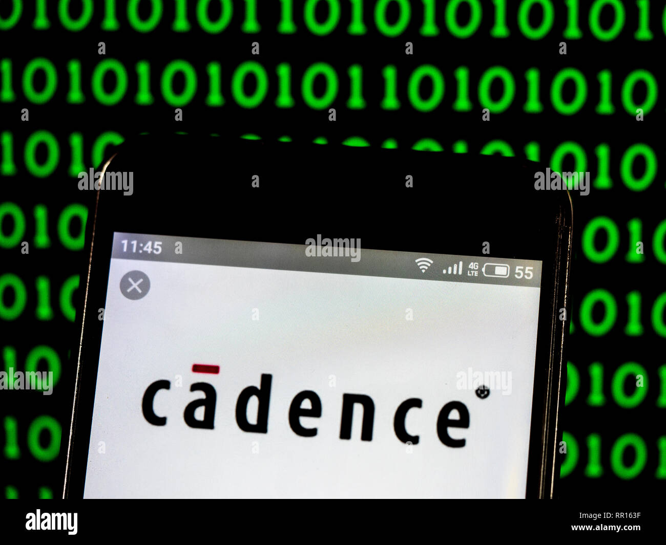 Cadence Design Systems company logo seen displayed on smart phone Stock ...