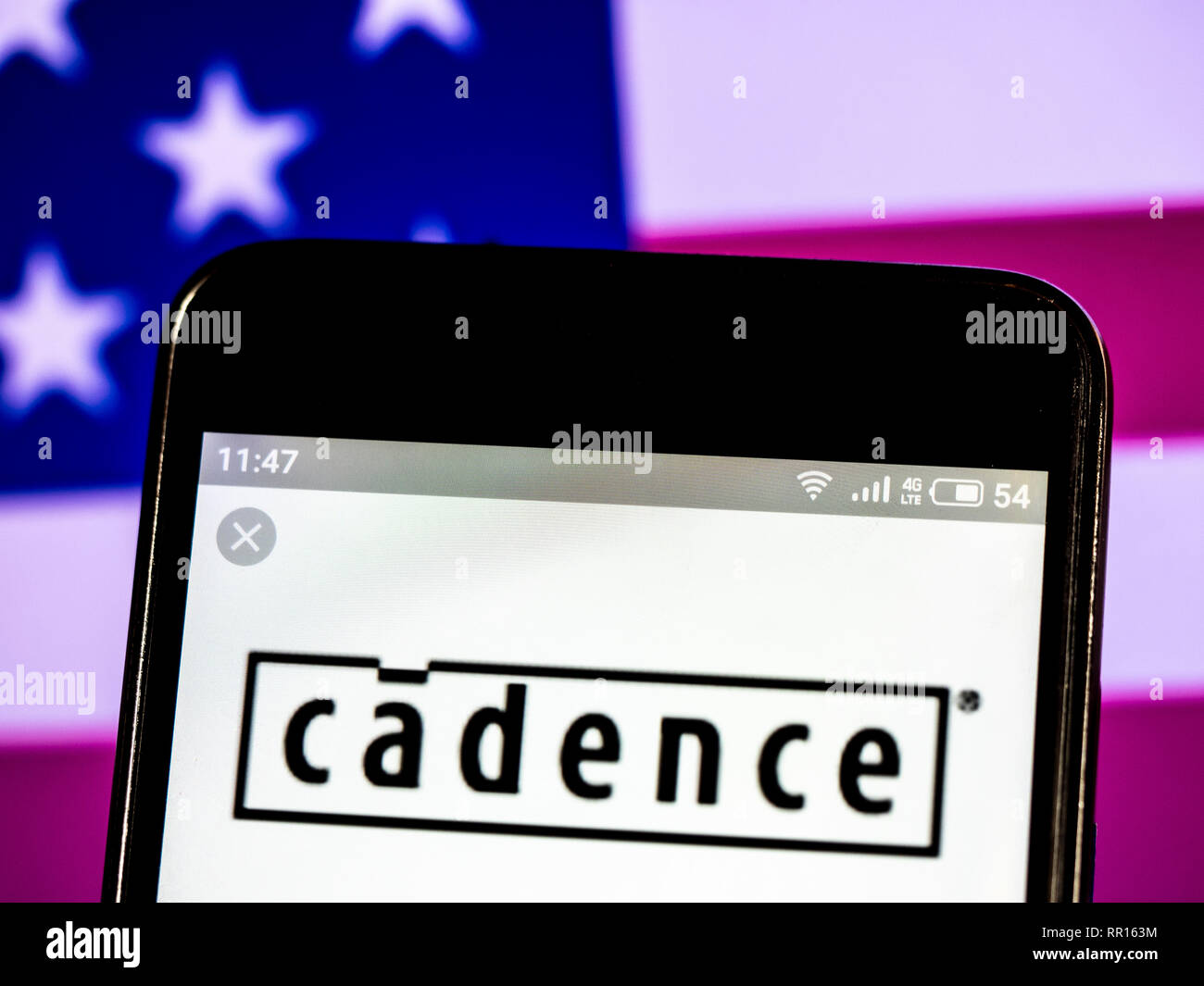 Cadence Design Systems company logo seen displayed on smart phone Stock ...