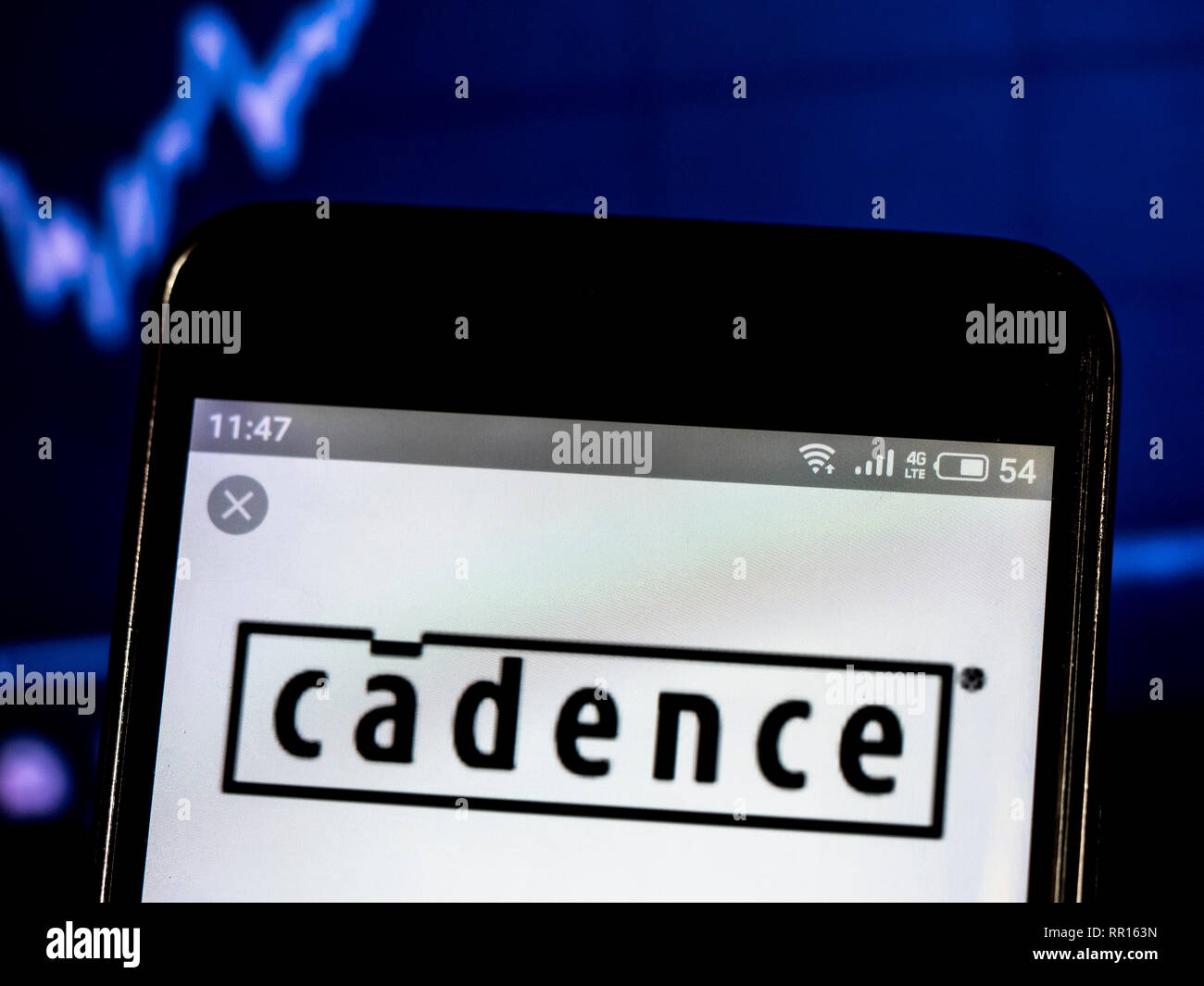 Cadence Design Systems company logo seen displayed on smart phone Stock ...