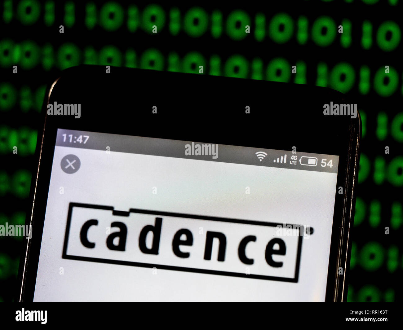 Cadence Design Systems company logo seen displayed on smart phone Stock ...