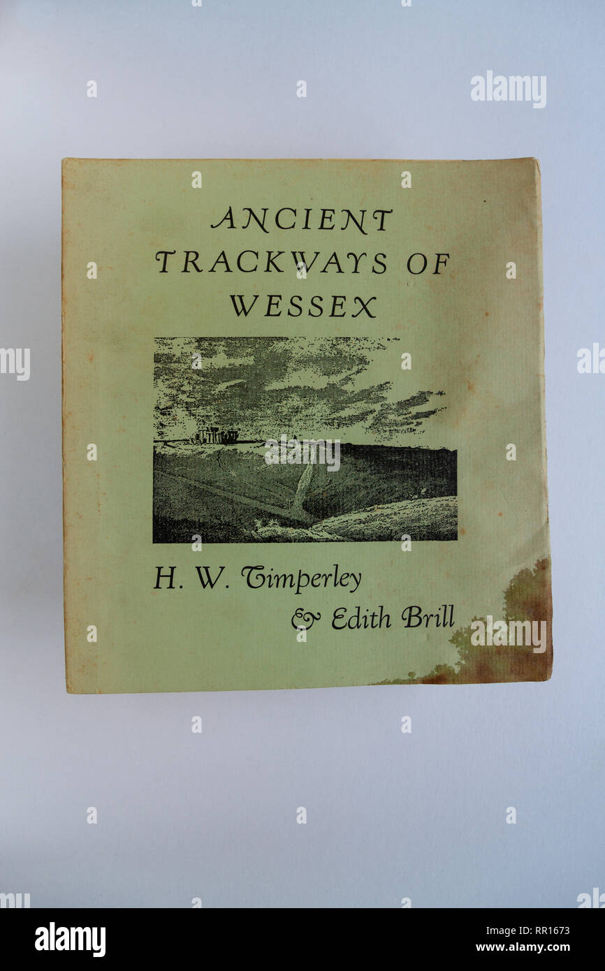 Overhead shot of the cover of "Ancient Trackways of Wessex" by HW ...