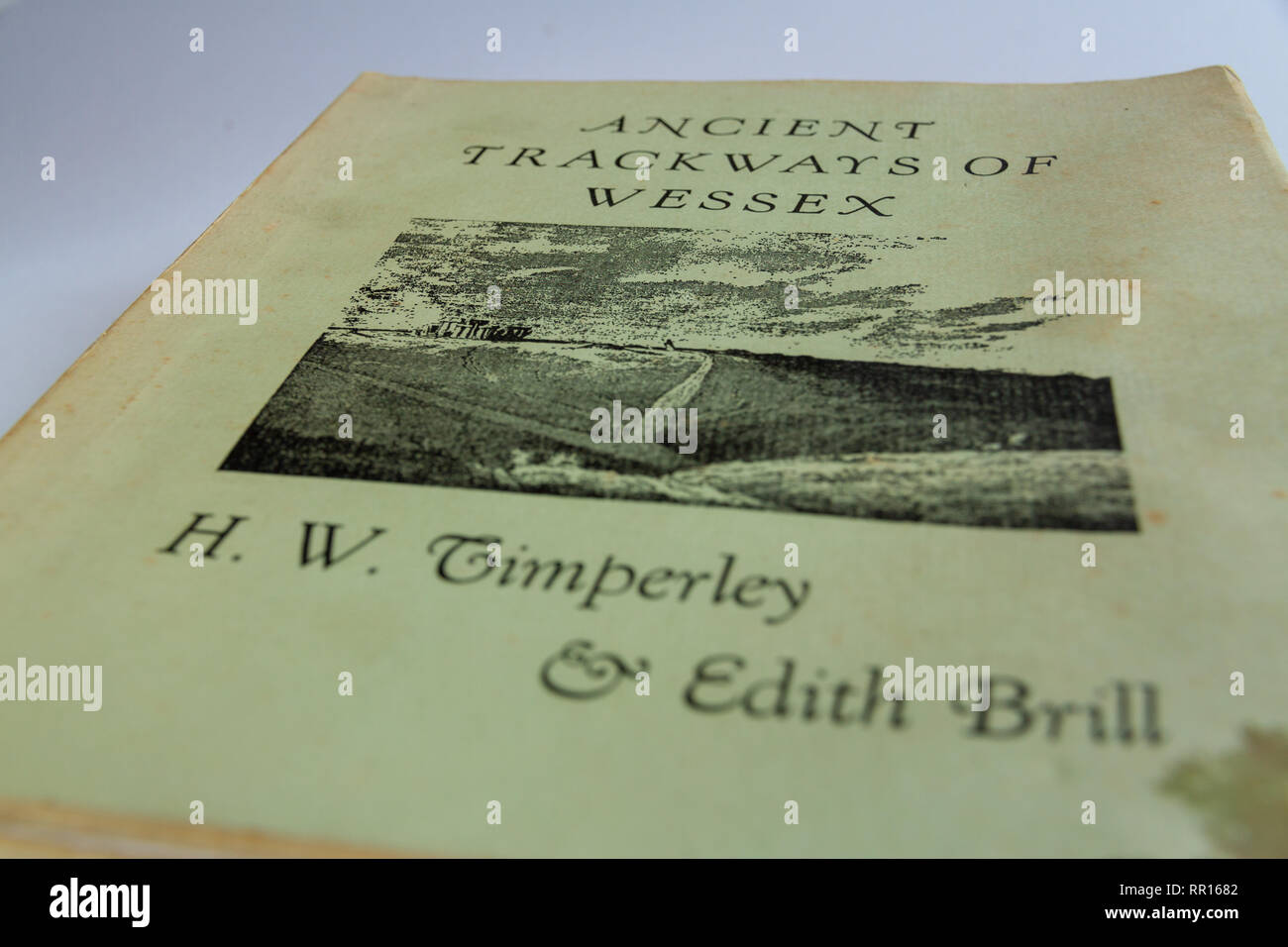 Close-up shot of the cover of "Ancient Trackways of Wessex" by HW ...