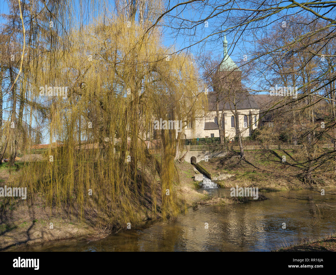 old houses at a river in germany Stock Photo - Alamy