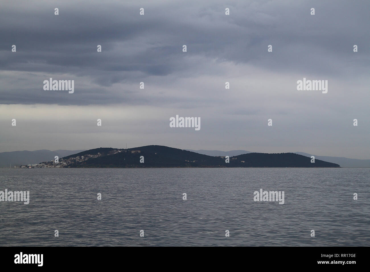 Panoramic view of Istanbul from the Bosphorus Strait. Sea cruise on the ...