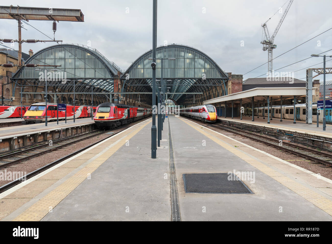 London North Eastern Railway ( LNER ) Intercity 125, class 91 electrics, and brand new Azuma ...