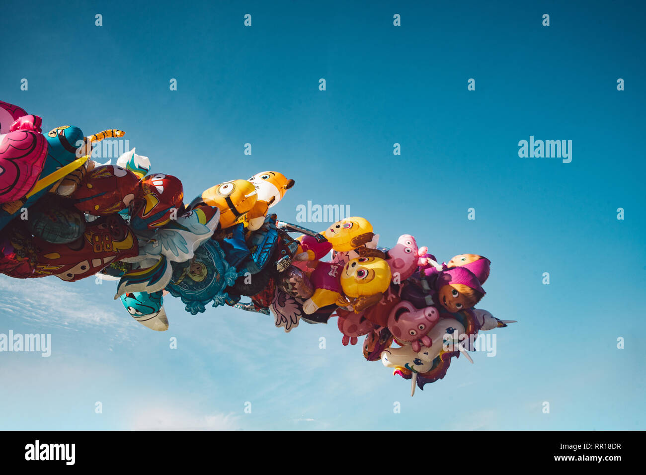 Deep blue sky balloon hi-res stock photography and images - Alamy
