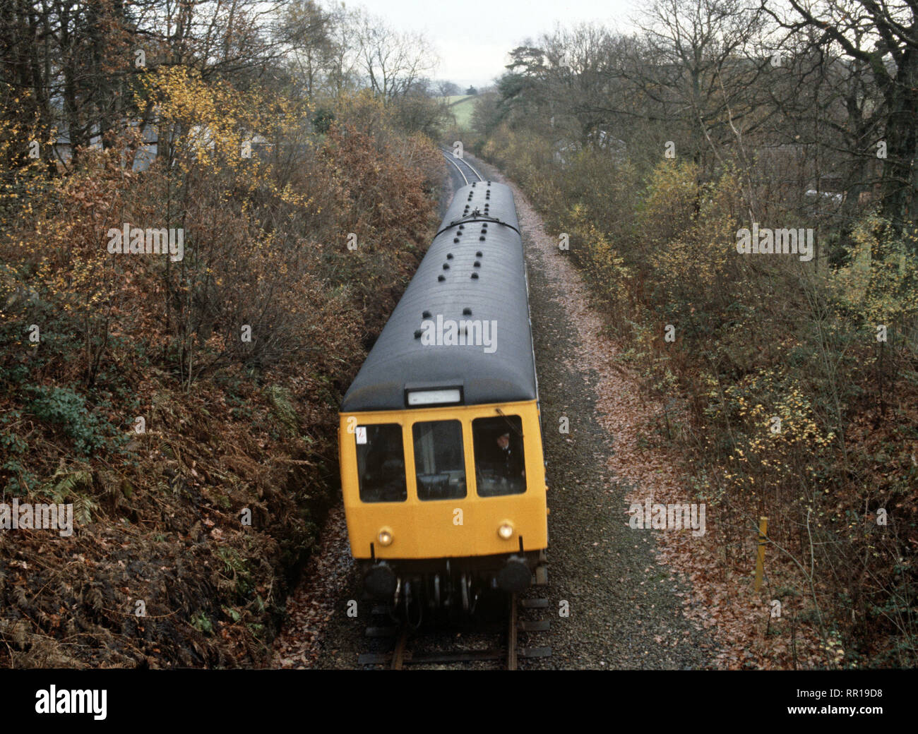 British Rail Diesel Multiple Unit train on the Oxenholme to Windermere ...