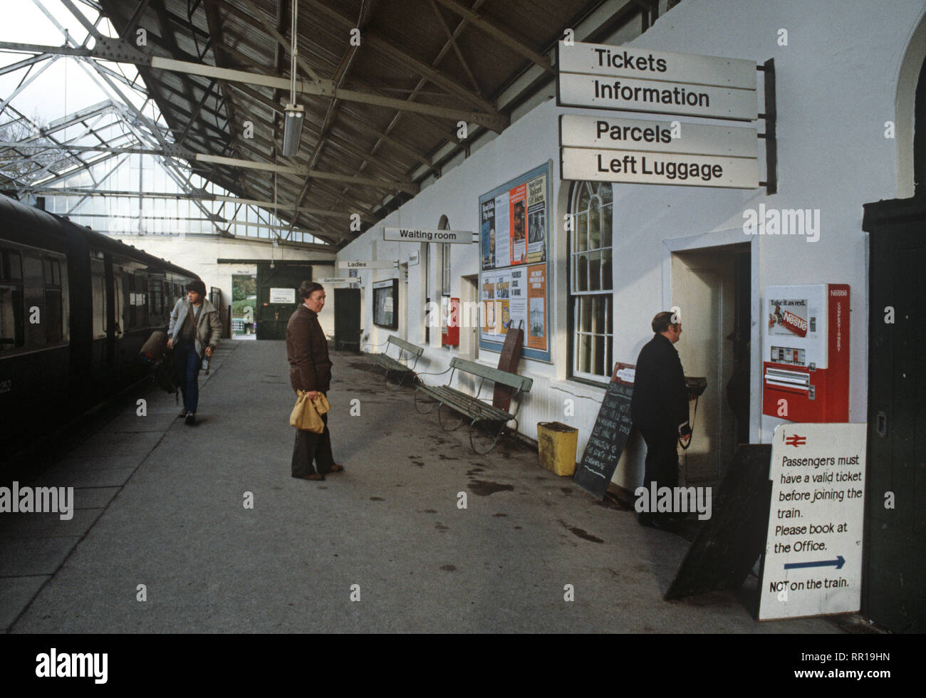 British Rail Windermere railway station on the Oxenholme to Windermere ...