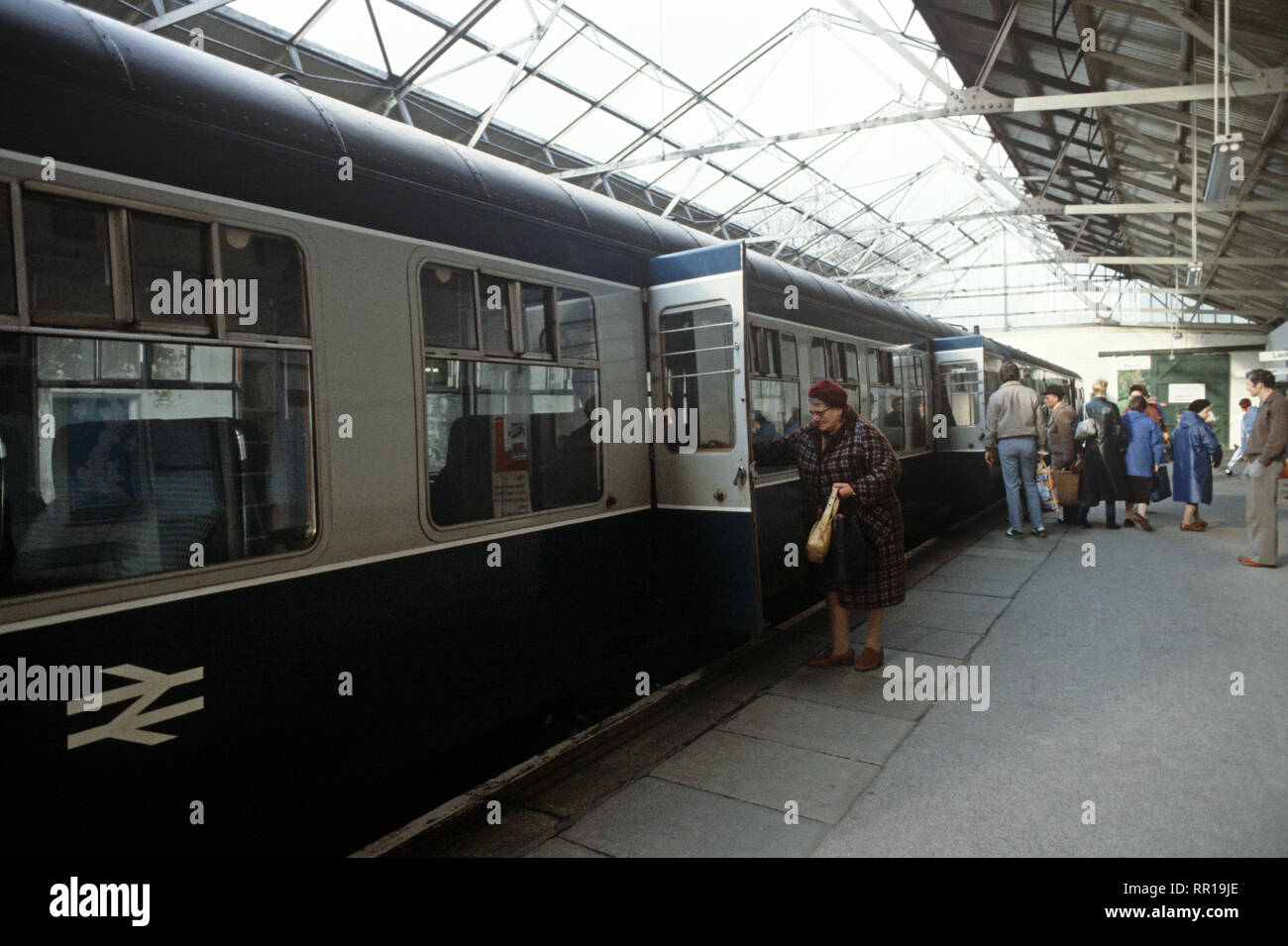 British Rail Windermere railway station on the Oxenholme to Windermere ...
