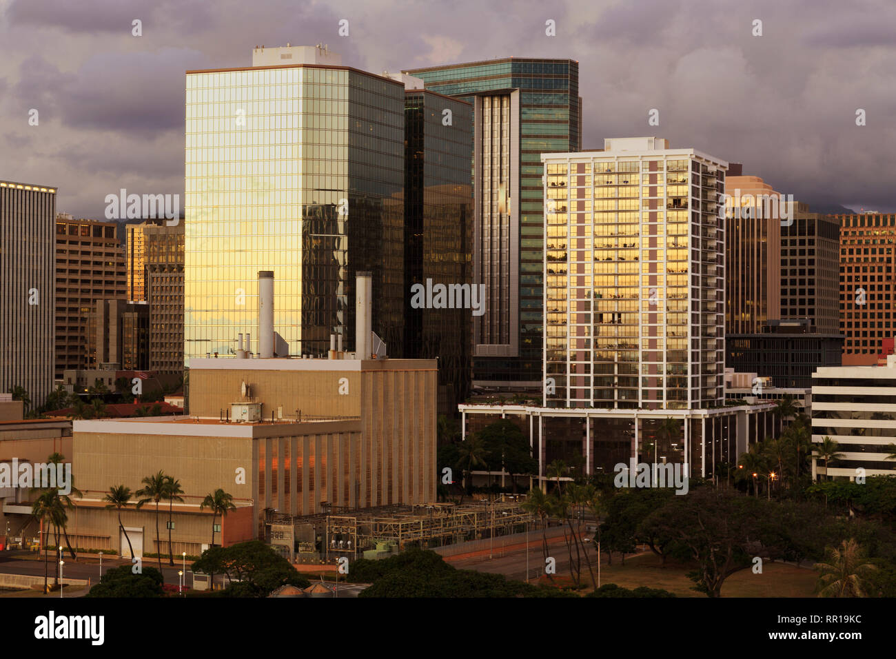 Honolulu skyline, Oahu Island, Hawaii, USA Stock Photo - Alamy