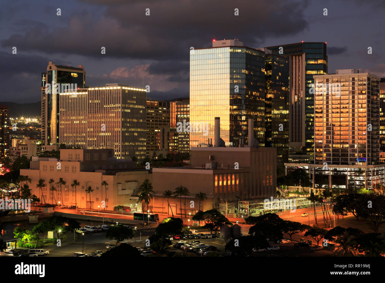 Honolulu skyline, Oahu Island, Hawaii, USA Stock Photo - Alamy