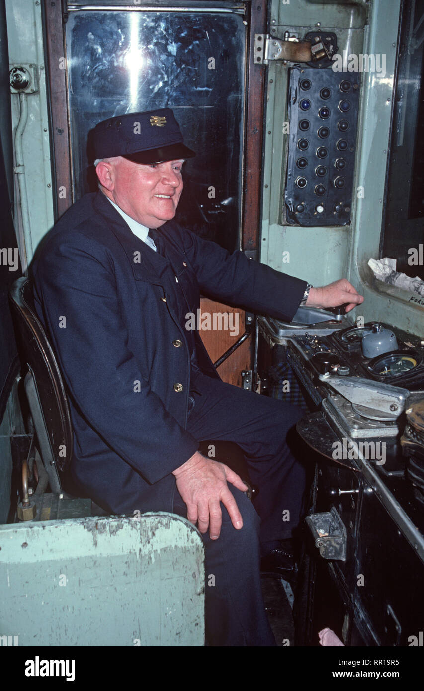 Diesel multiple Unit train driver on the Oxenholme to Windermere train ...