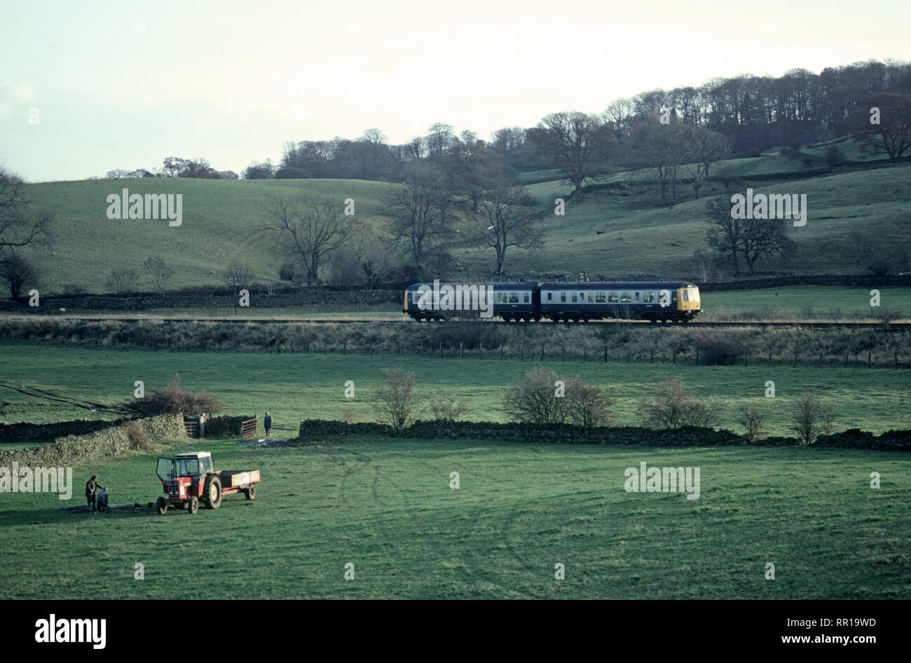British Rail Diesel Multiple Unit train on the Oxenholme to Windermere ...