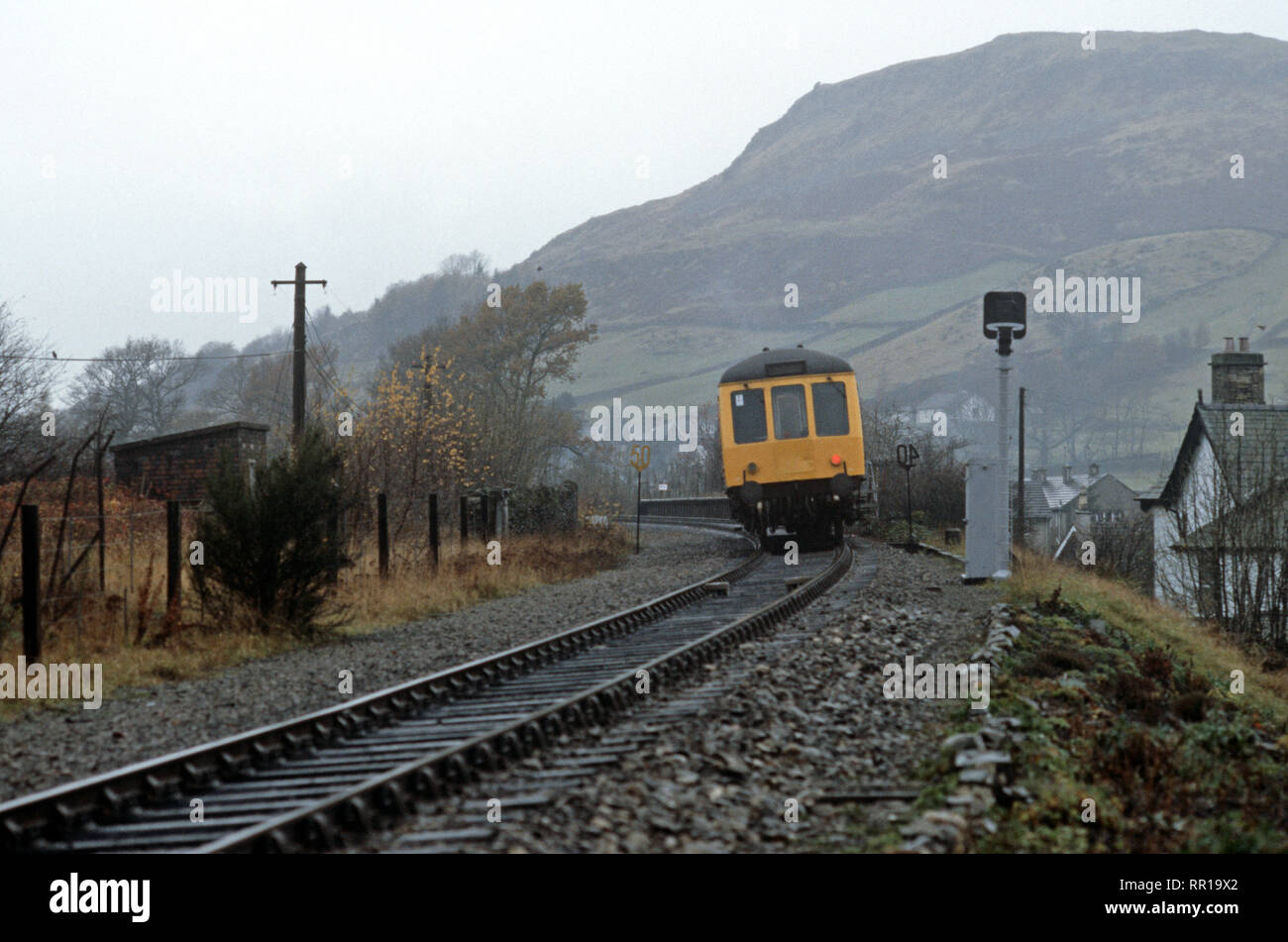 Diesel Multiple Unit approaching Burnside railway station on the ...