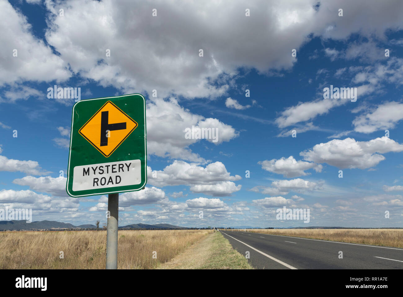 Mystery road sign Stock Photo - Alamy
