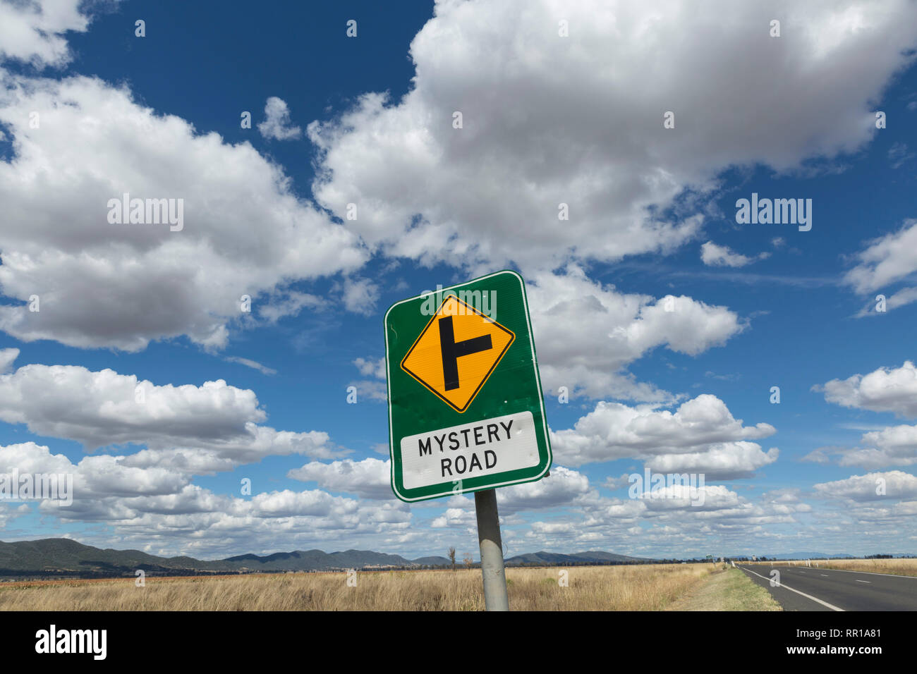 Mystery road sign Stock Photo - Alamy