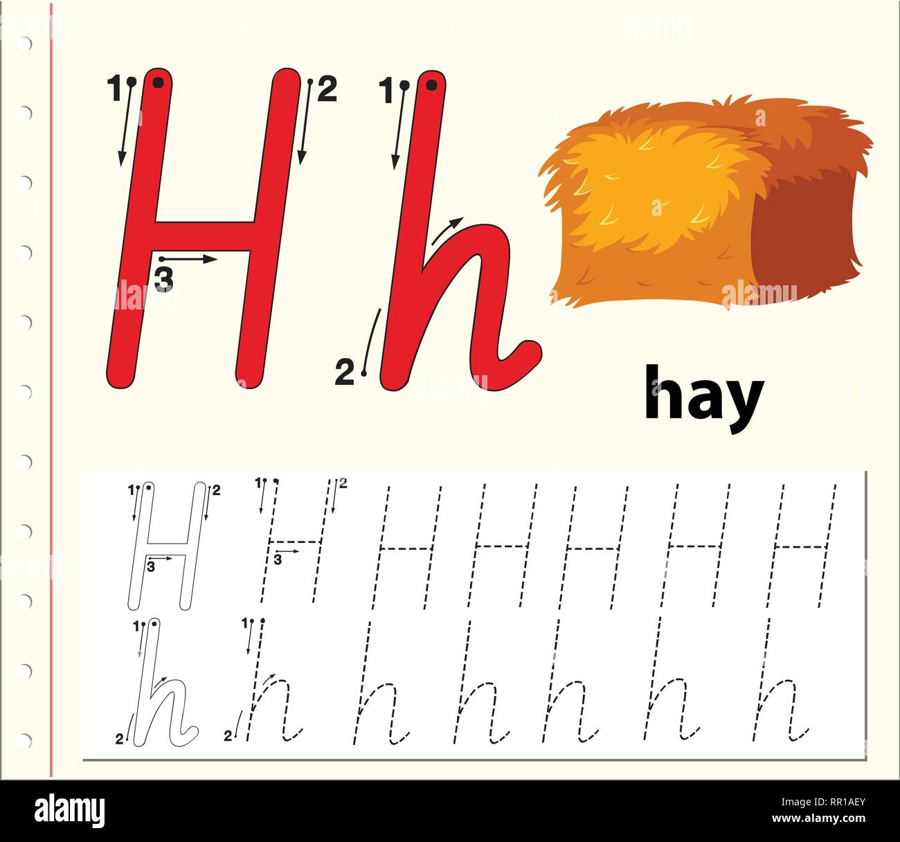 Tracing letter h hi-res stock photography and images - Alamy