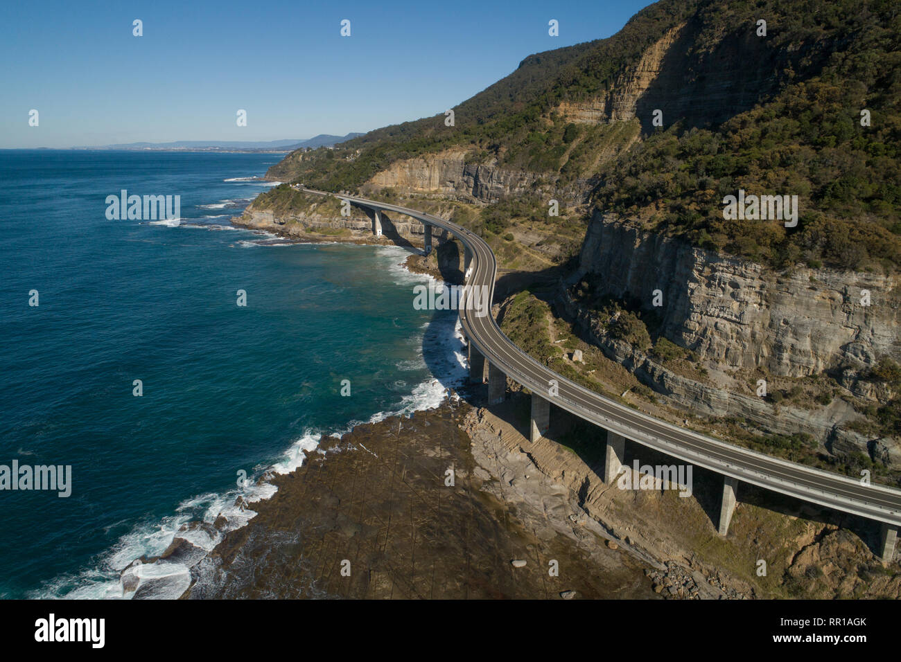 Sea Cliff Bridge in Clifton NSW Stock Photo - Alamy