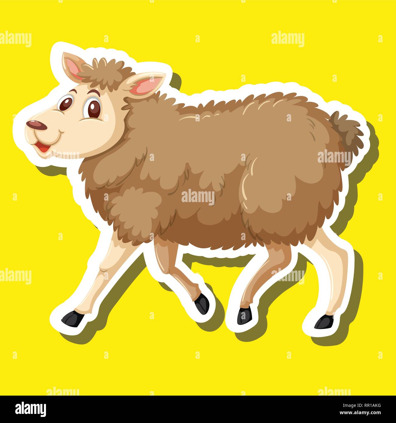 A simple sheep character illustration Stock Vector Image & Art - Alamy