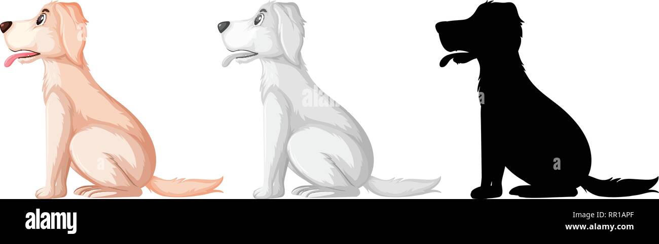 Set of dog character illustration Stock Vector Image & Art - Alamy