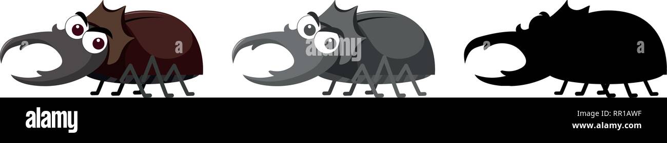 Set of beetle character illustration Stock Vector Image & Art - Alamy