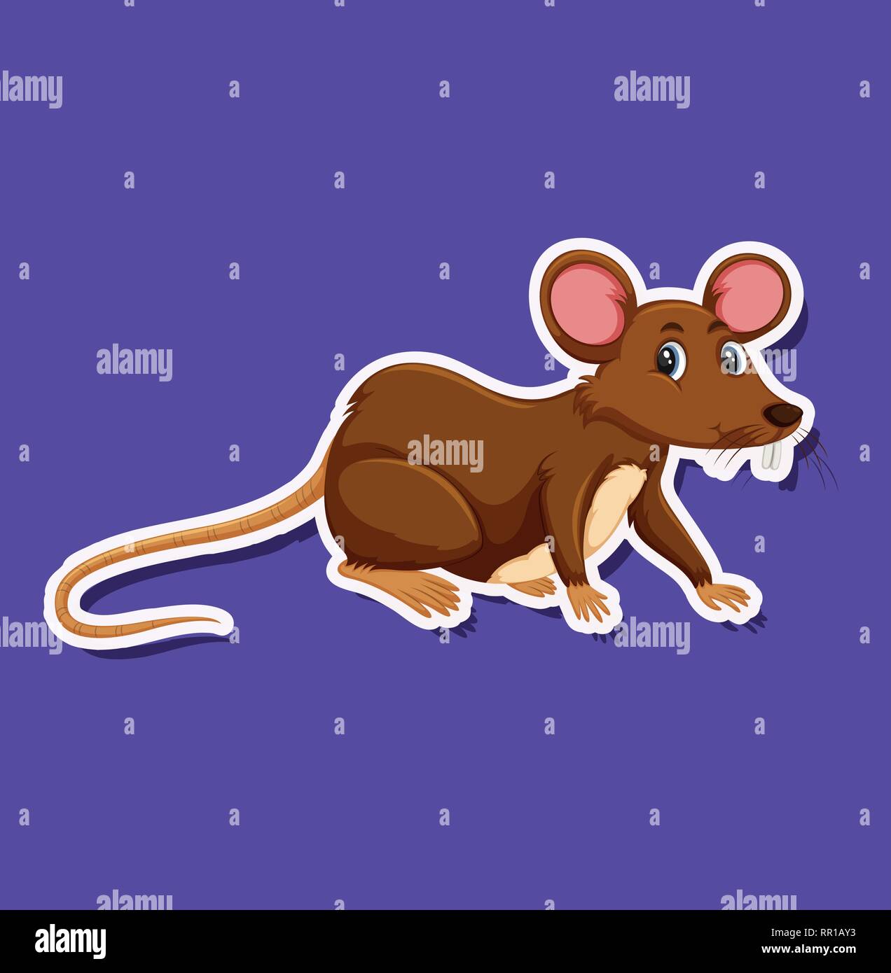 A rat sticker character illustration Stock Vector Image & Art - Alamy