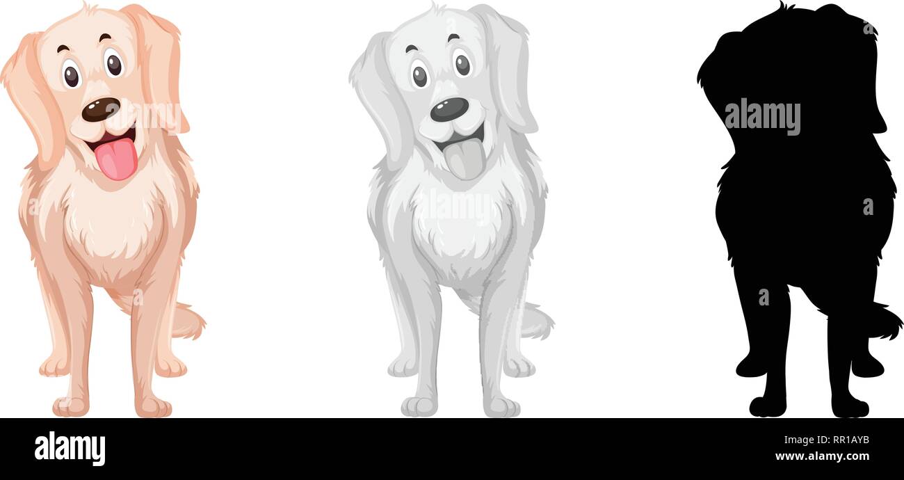 Set of dog character illustration Stock Vector Image & Art - Alamy