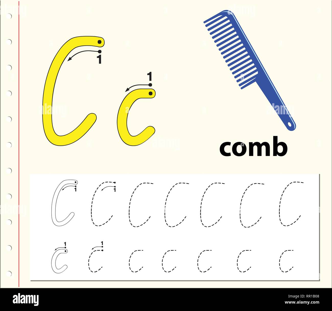 Tracing letter c hi-res stock photography and images - Alamy