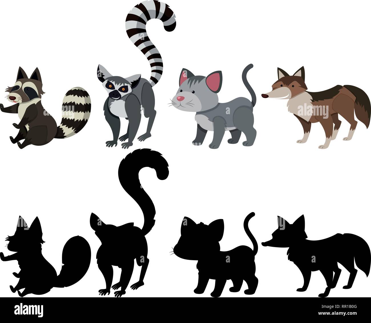 Set of animal character illustration Stock Vector Image & Art - Alamy